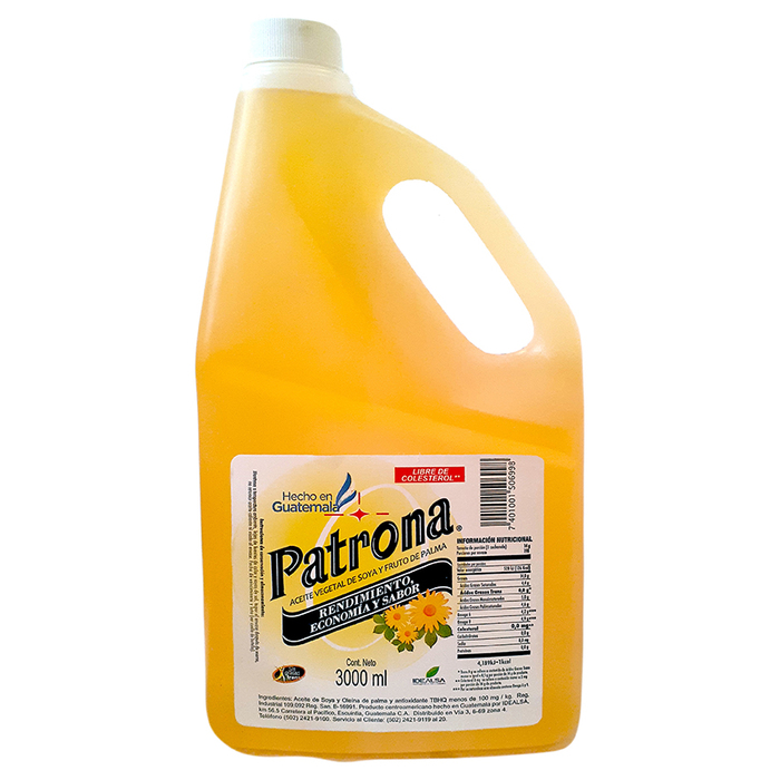 ACEITE PATRONA VEGETAL 3000 ML